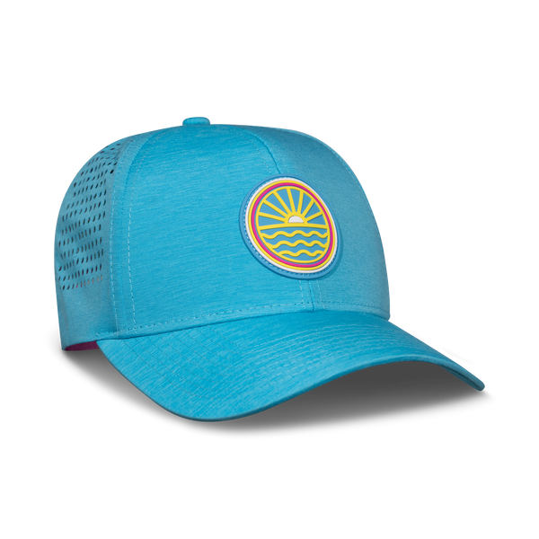 80s Sun Wave Trucker Waterproof Hat - Coral – Tuck Life