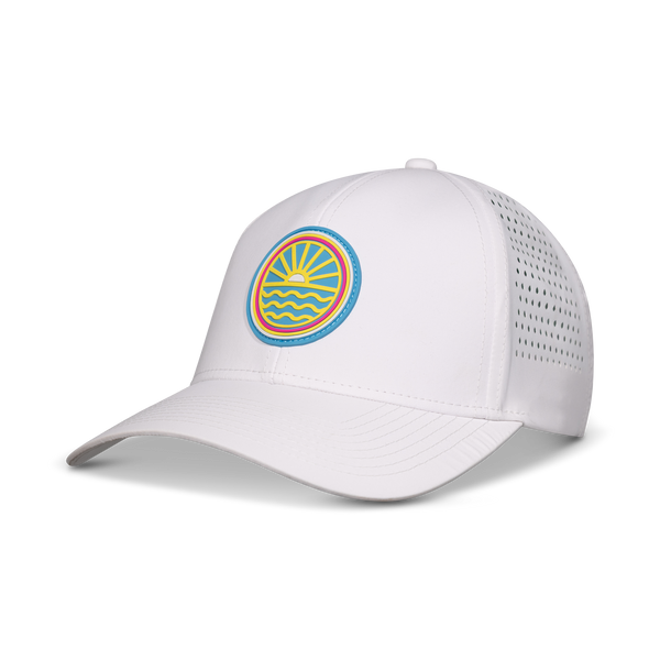 80s Sun Wave Trucker Waterproof Hat - White – Tuck Life