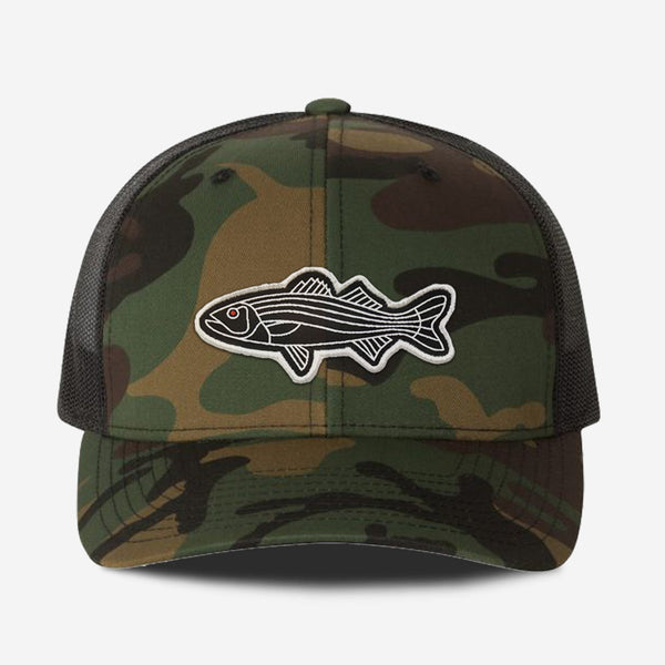 Bass Fish Trucker Hat - Camo | Tuck Life